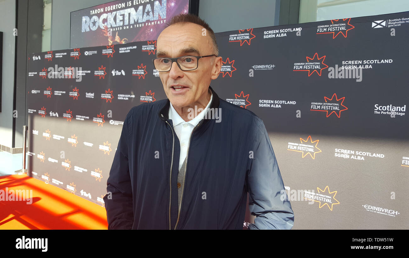 Danny Boyle at the Scottish premiere of his new film Yesterday, during ...