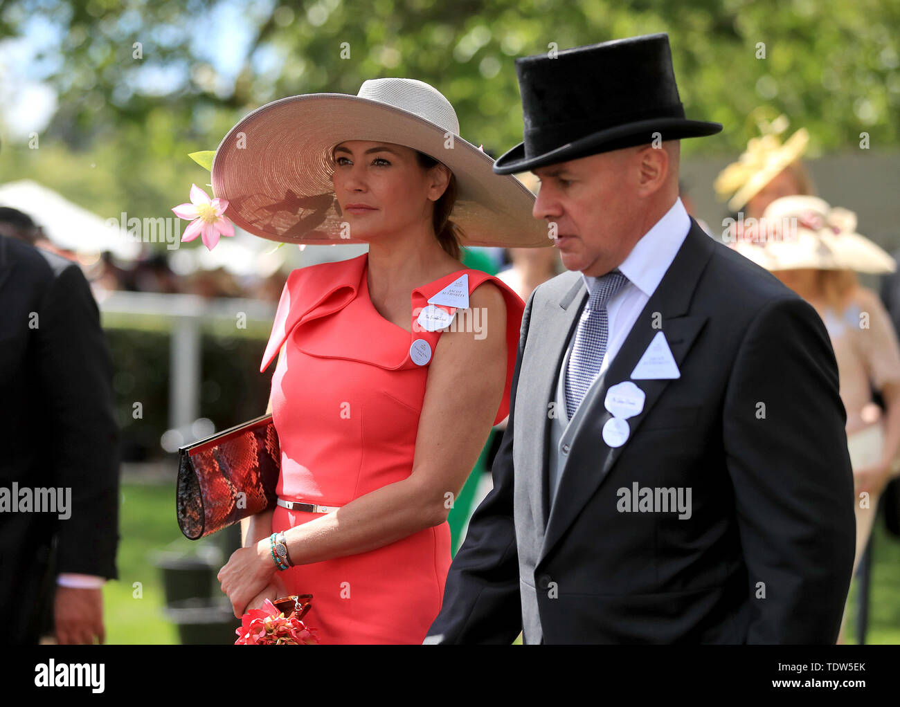 Brenda Schad arriving during day four of Royal Ascot at Ascot ...
