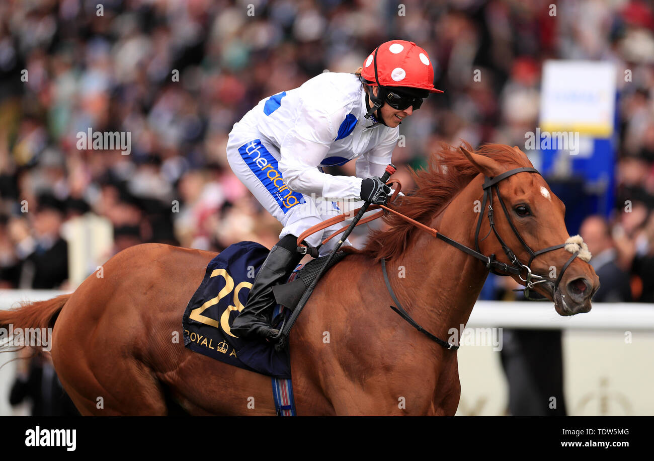 Thanks Be ridden by jockey Hayley Turner coming home to win the ...