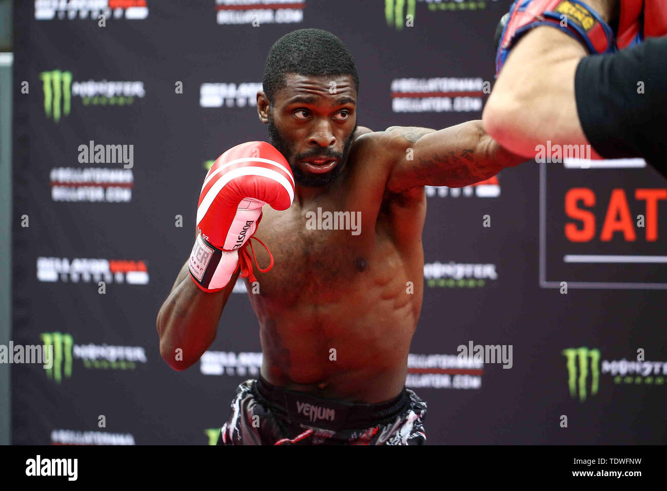 London, UK. 19th June 2019. Nathan Rose, Bellator featherweight ...