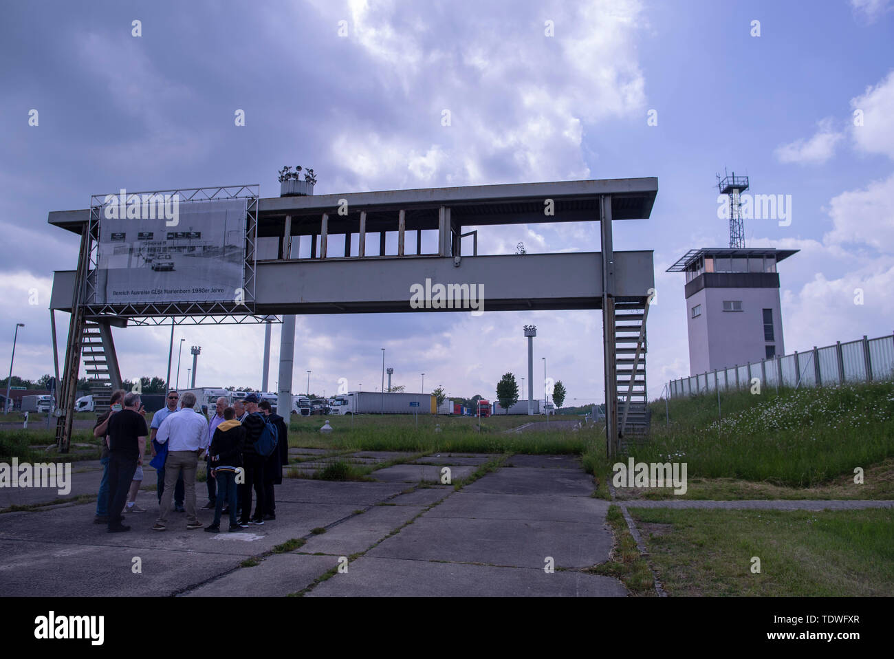 Marienborn, Germany. 31st May, 2019. Watchtowers, observation bridges ...