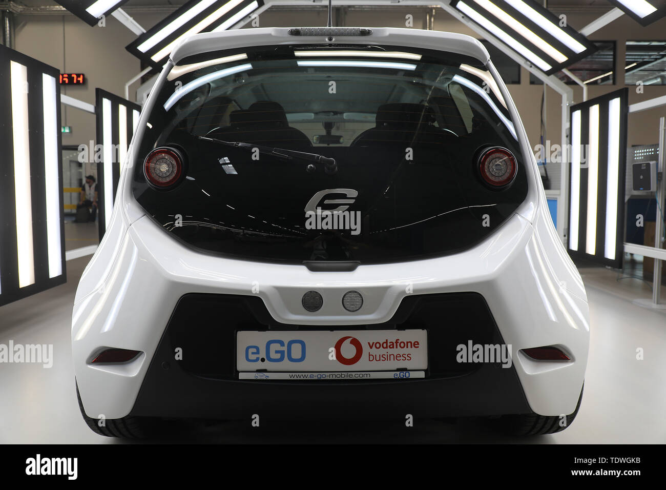 Aachen, Germany. 19th June, 2019. A car of the electric car ...