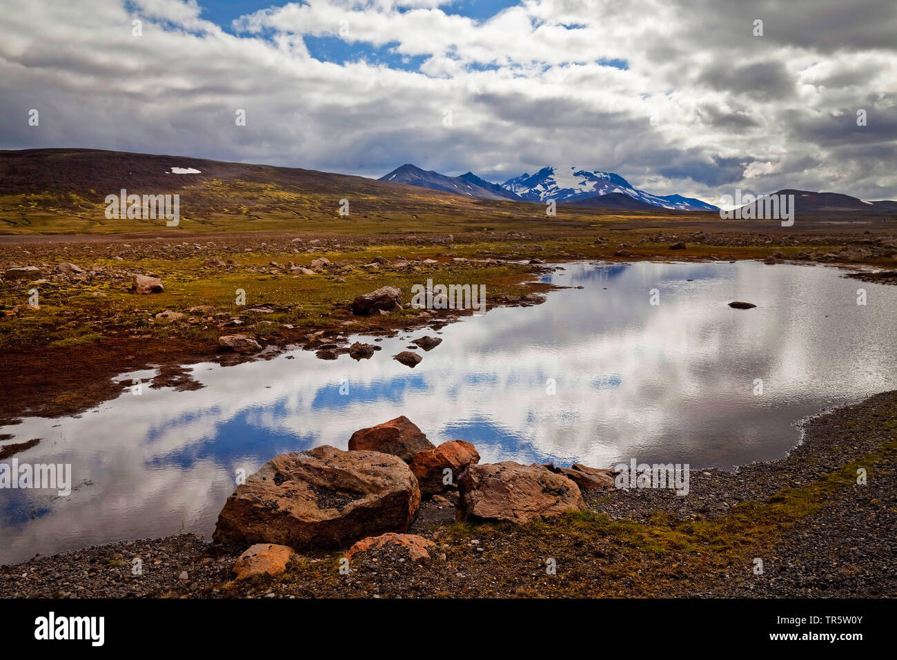 highlands an the Snaefell mountain, Iceland Stock Photo - Alamy