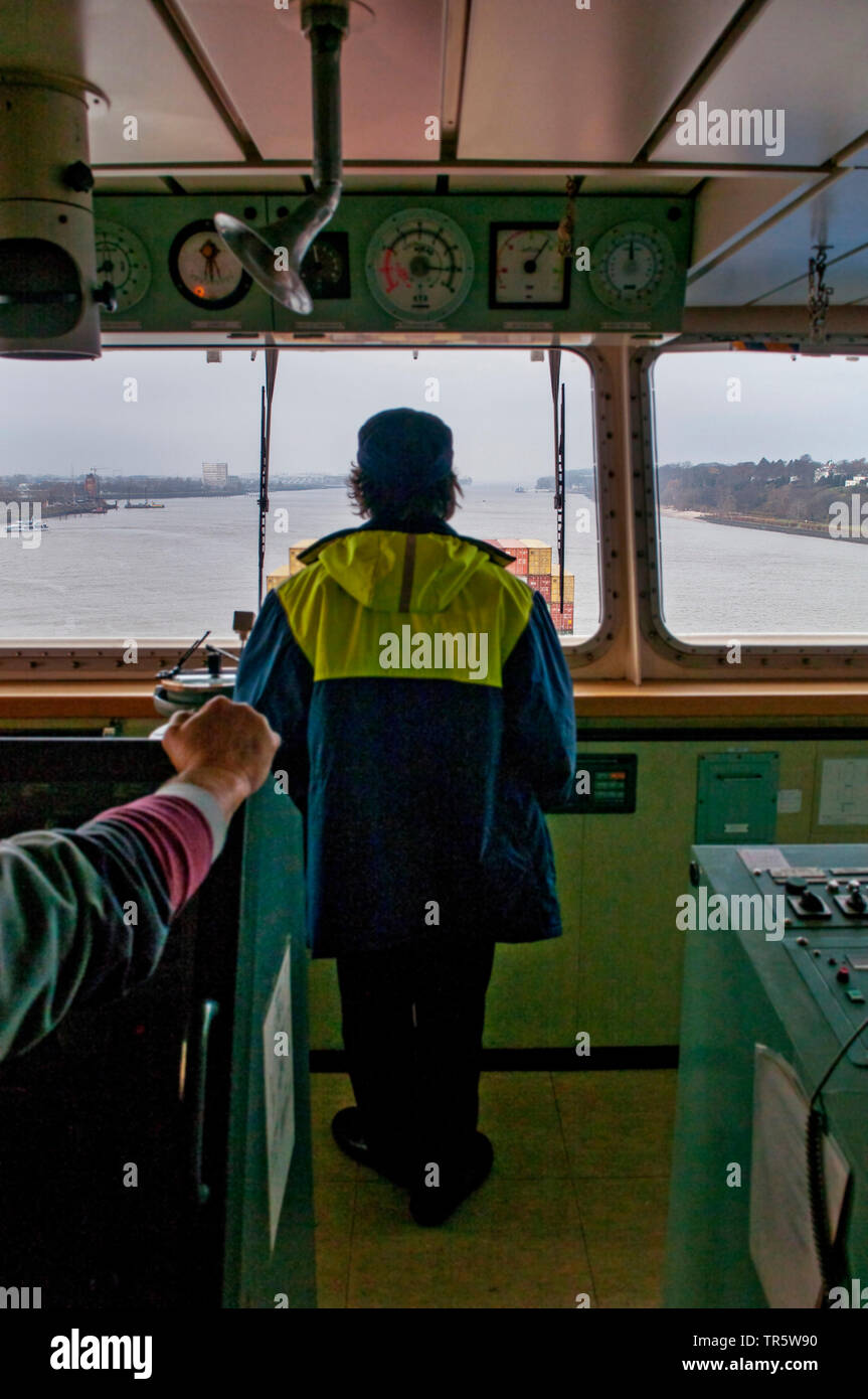 harbour pilot in port if Hamburf, Germany, Hamburg Stock Photo - Alamy