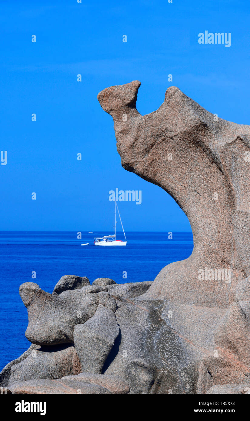 coastal rock at Tizzano in the South of Corsica, France, Corsica Stock ...