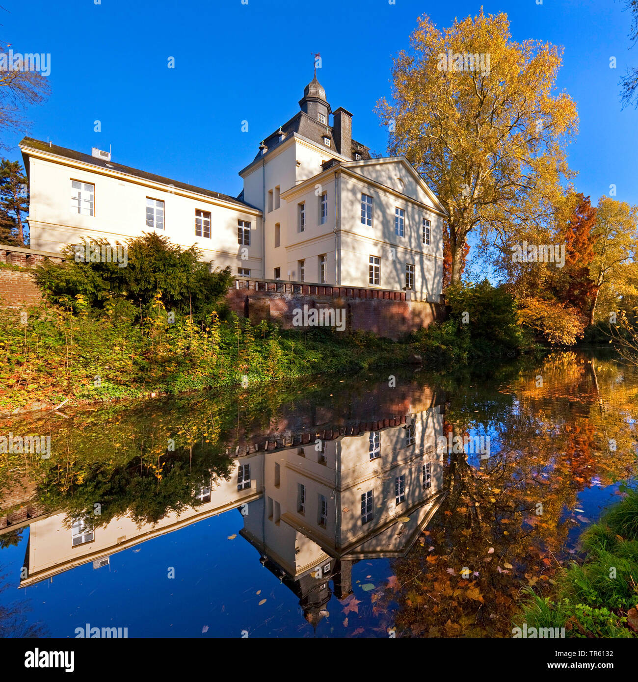 Eller Castle in Duesseldorf, manor house, Germany, North Rhine ...
