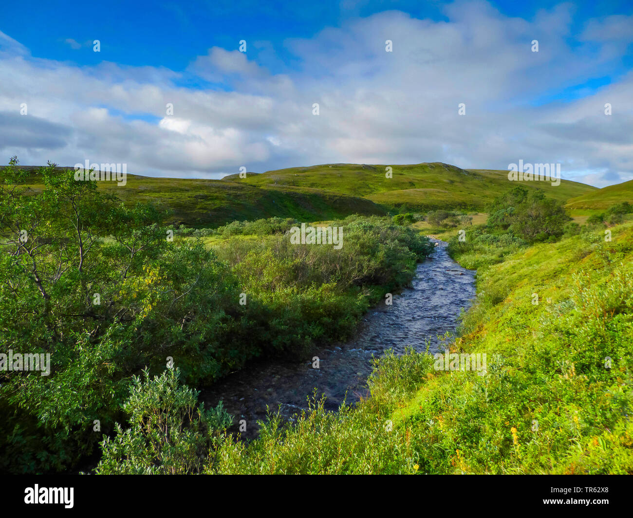 fjell landscape in northern Norway, Norway, Finnmark, Tanahorn Stock ...