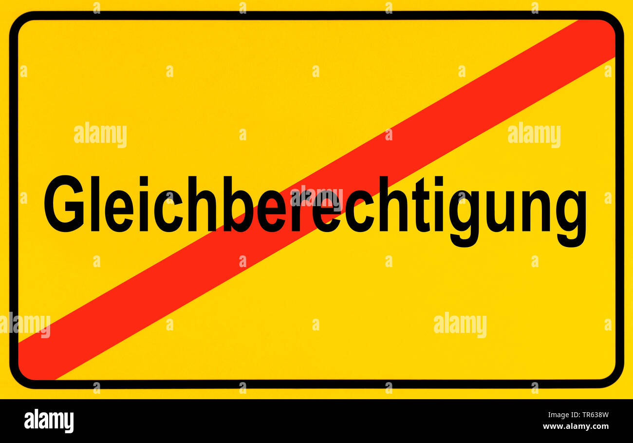 Gleichberechtigung symbol hi-res stock photography and images - Alamy