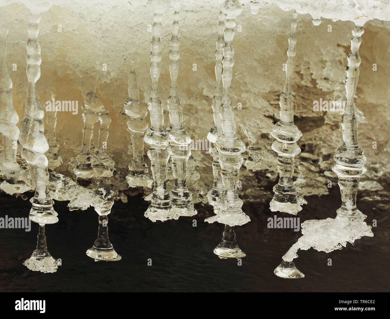 Frozen brook with ice structures hi-res stock photography and images ...