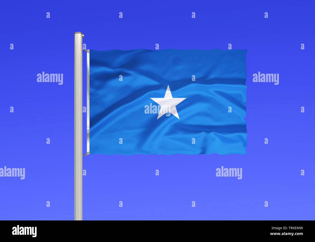 flag of Somalia against blue sky, Somalia Stock Photo - Alamy