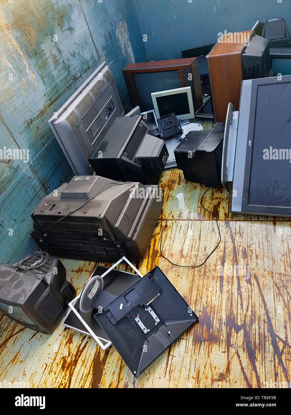 Damaged bins hi-res stock photography and images - Alamy