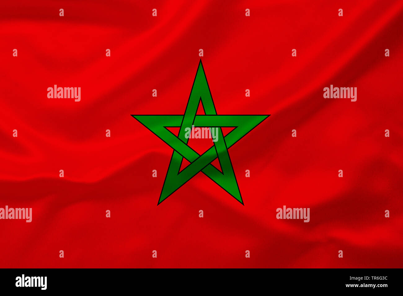 Flag morocco national red hi-res stock photography and images - Alamy