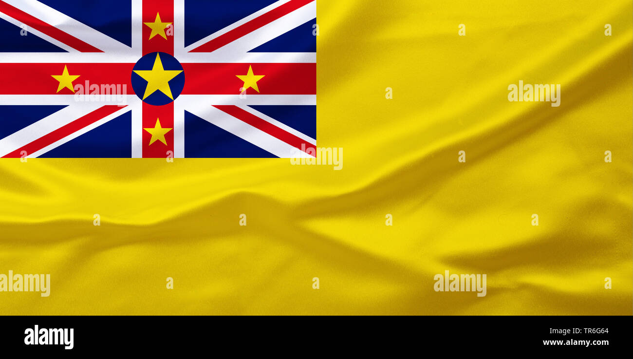 flag of Niue, Niue Stock Photo - Alamy