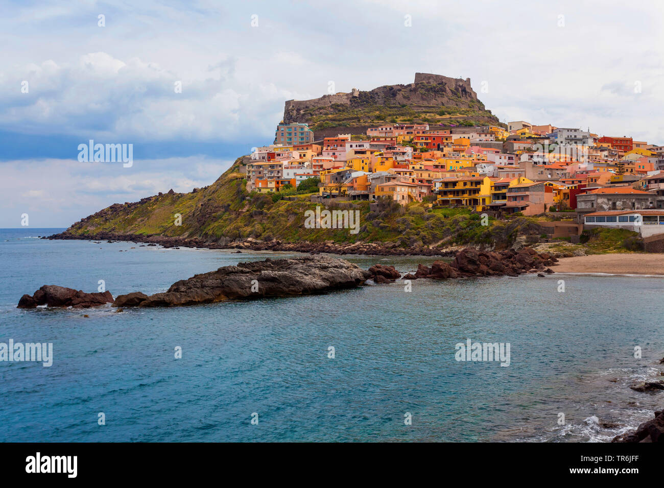 City and castle of Castelsardo, Italy, Sardegna Stock Photo - Alamy