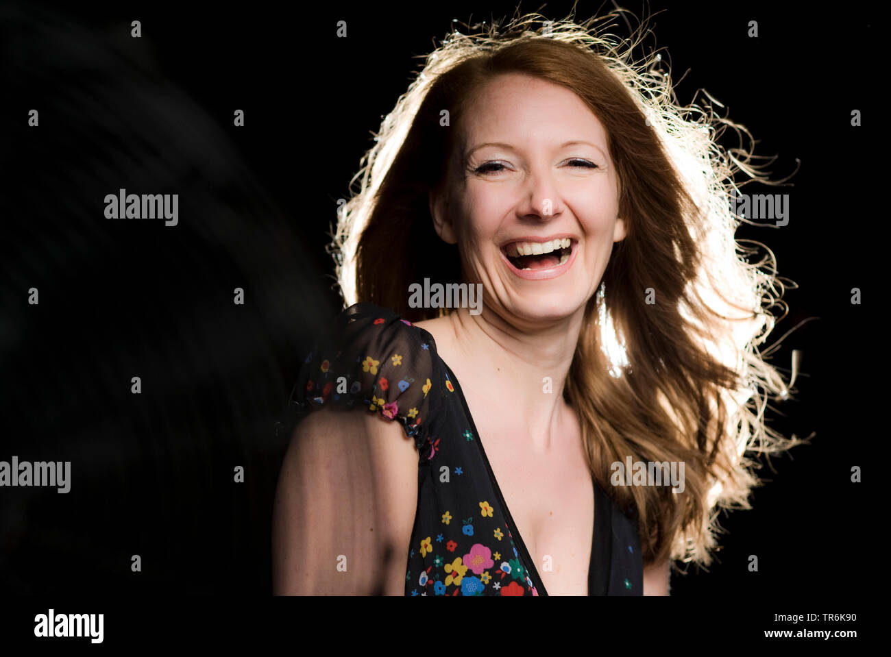 laughing woman, portrait Stock Photo - Alamy