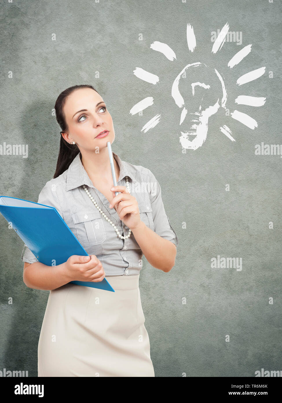 Women pondering hi-res stock photography and images - Alamy