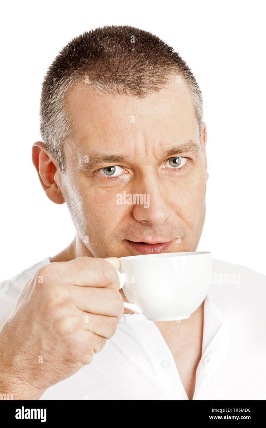 Nice looking man drinking coffee hi-res stock photography and images ...