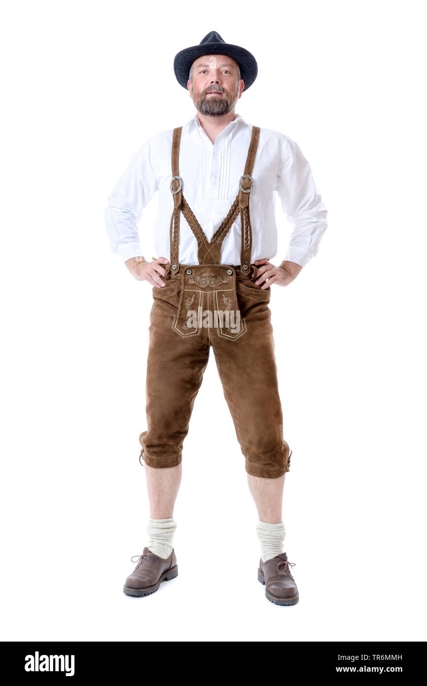 man in Bavarian tradition clothes, Germany, Bavaria Stock Photo - Alamy