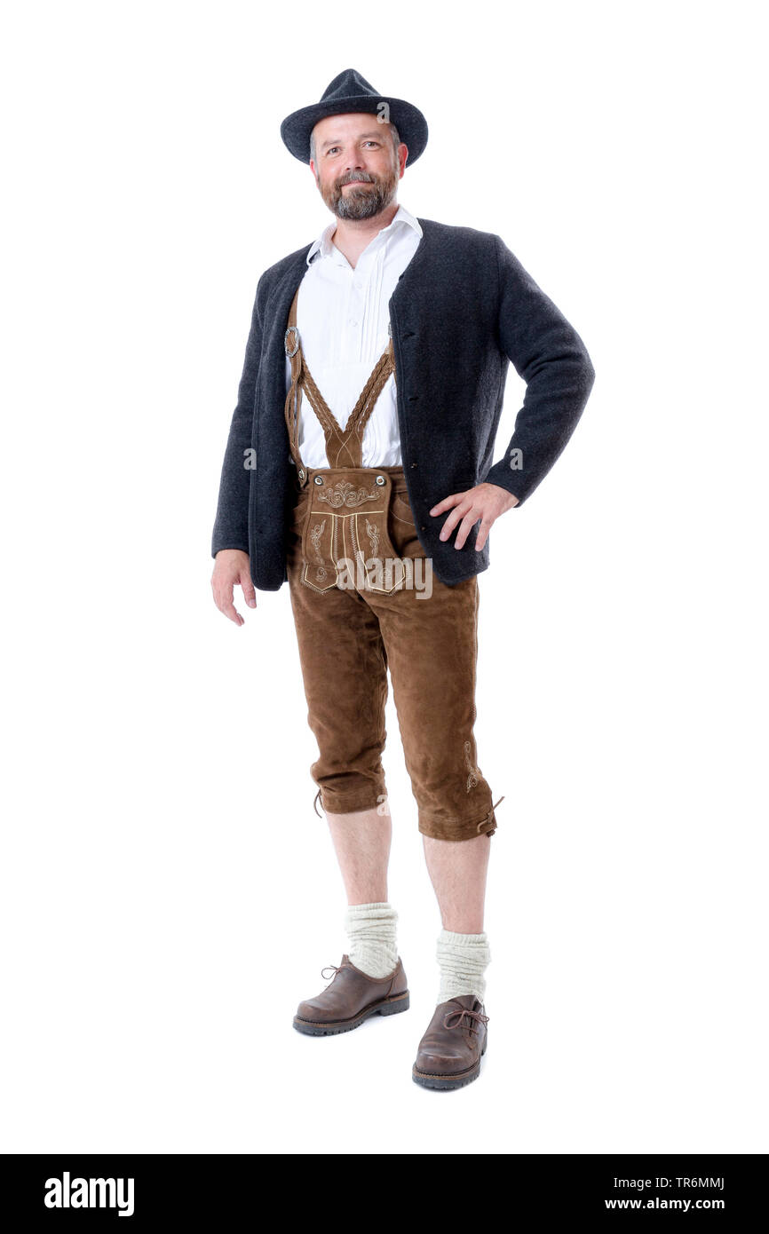 man in Bavarian tradition clothes, Germany, Bavaria Stock Photo - Alamy