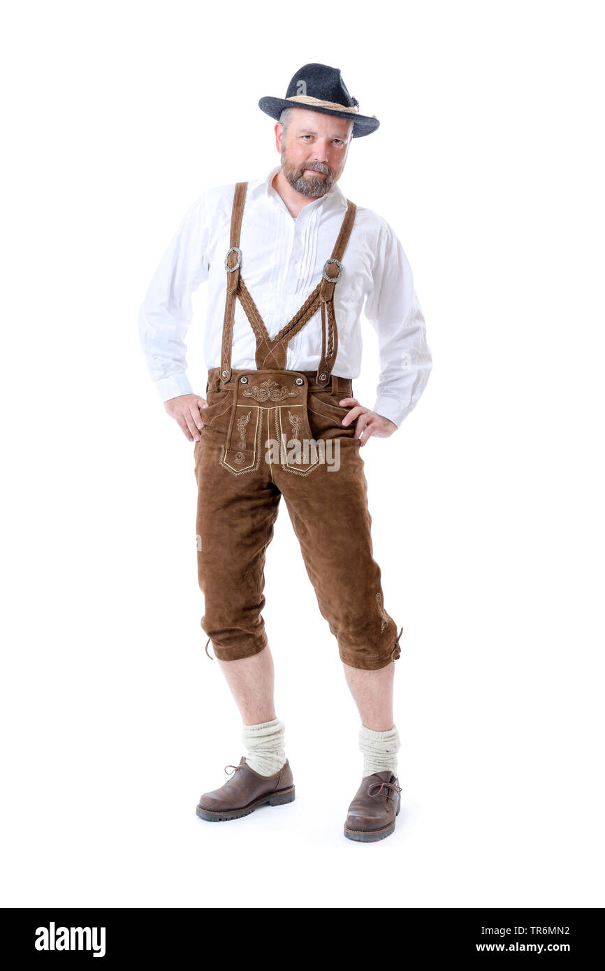 man in Bavarian tradition clothes, Germany, Bavaria Stock Photo - Alamy