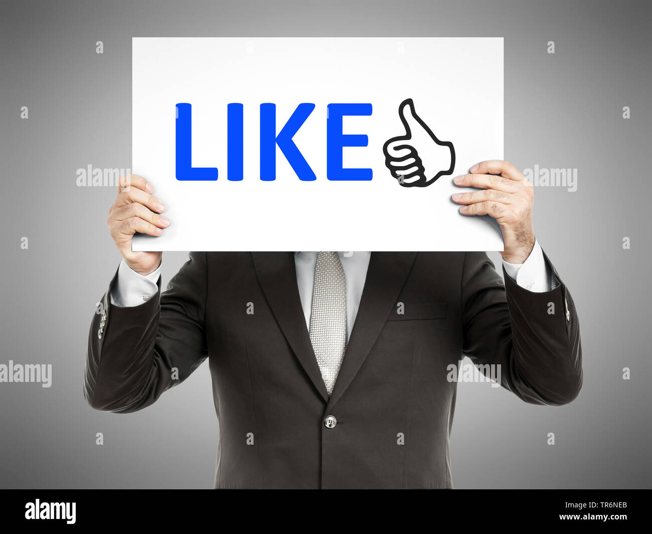 Individual holding hands up signal hi-res stock photography and images ...