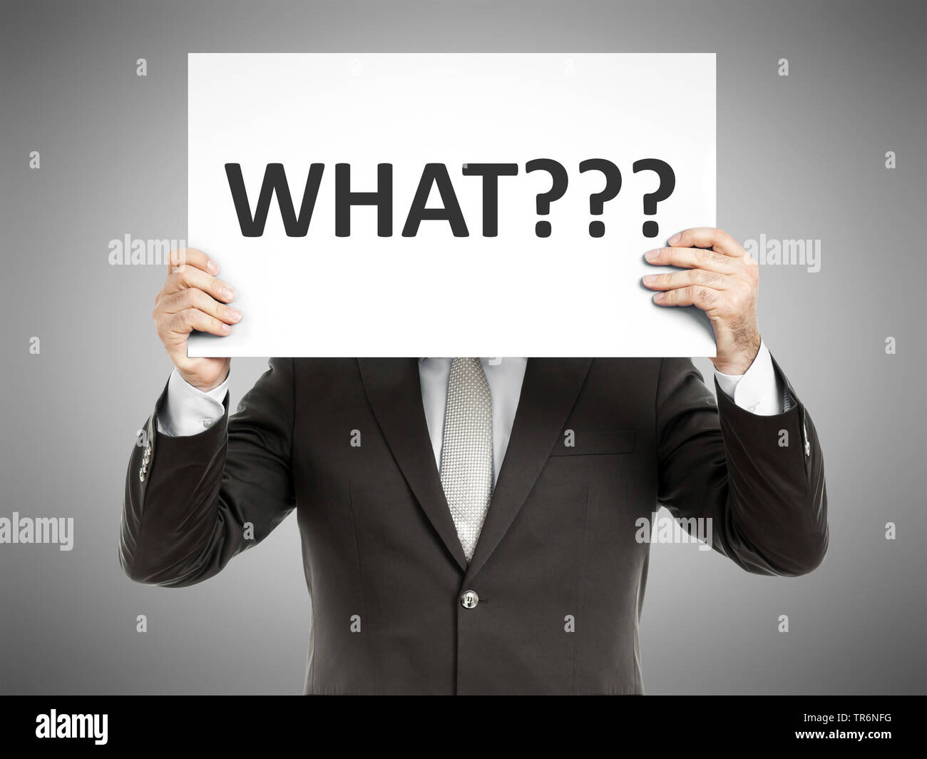 Hands holding sign question mark hi-res stock photography and images ...