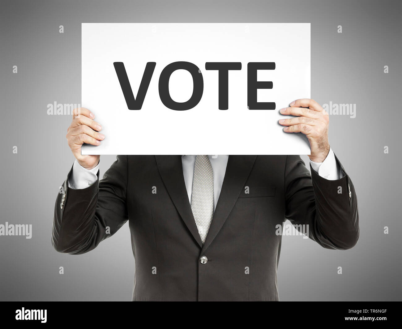 People holding vote sign hi-res stock photography and images - Alamy
