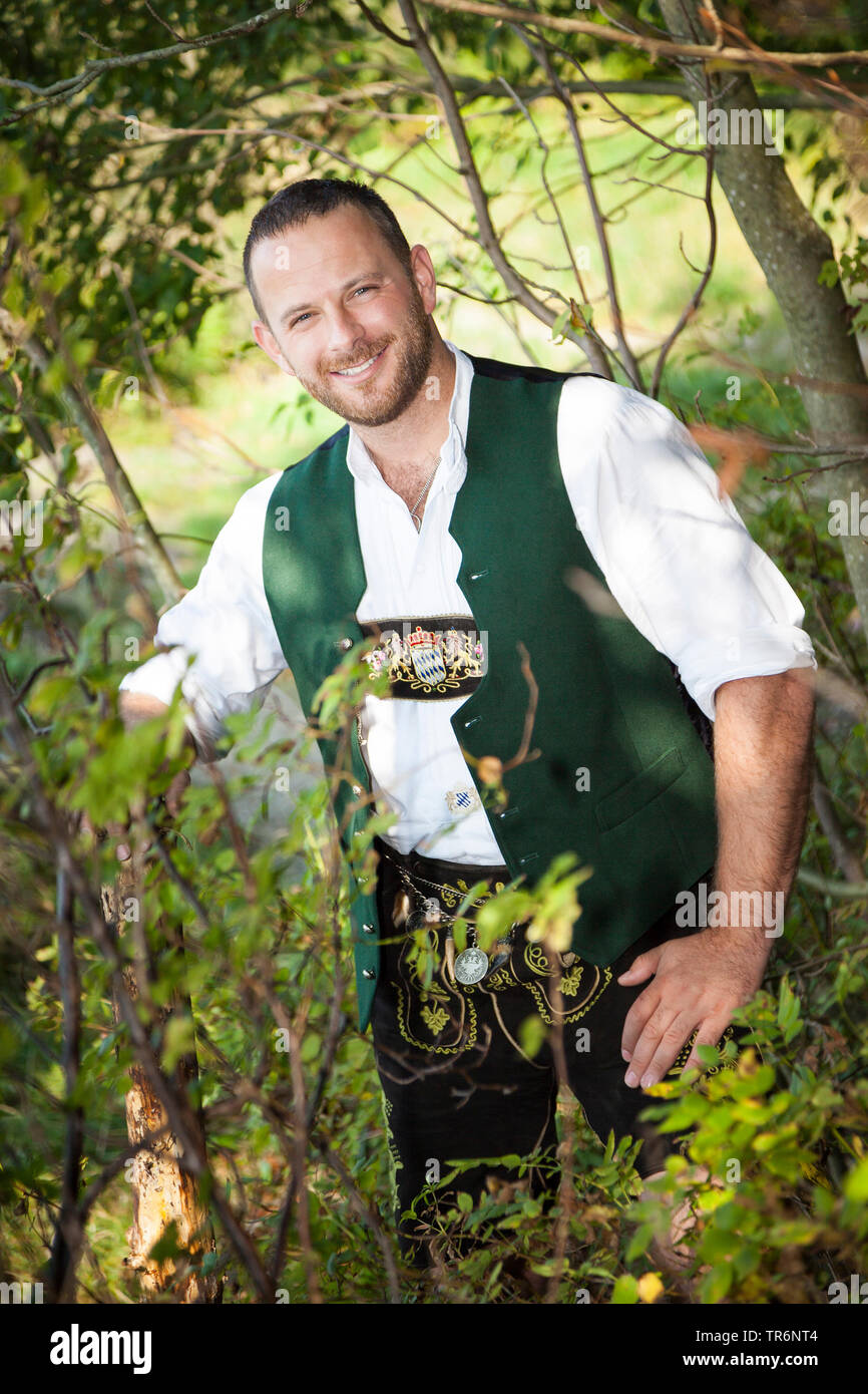 Man in leather trousers standing hi-res stock photography and images ...