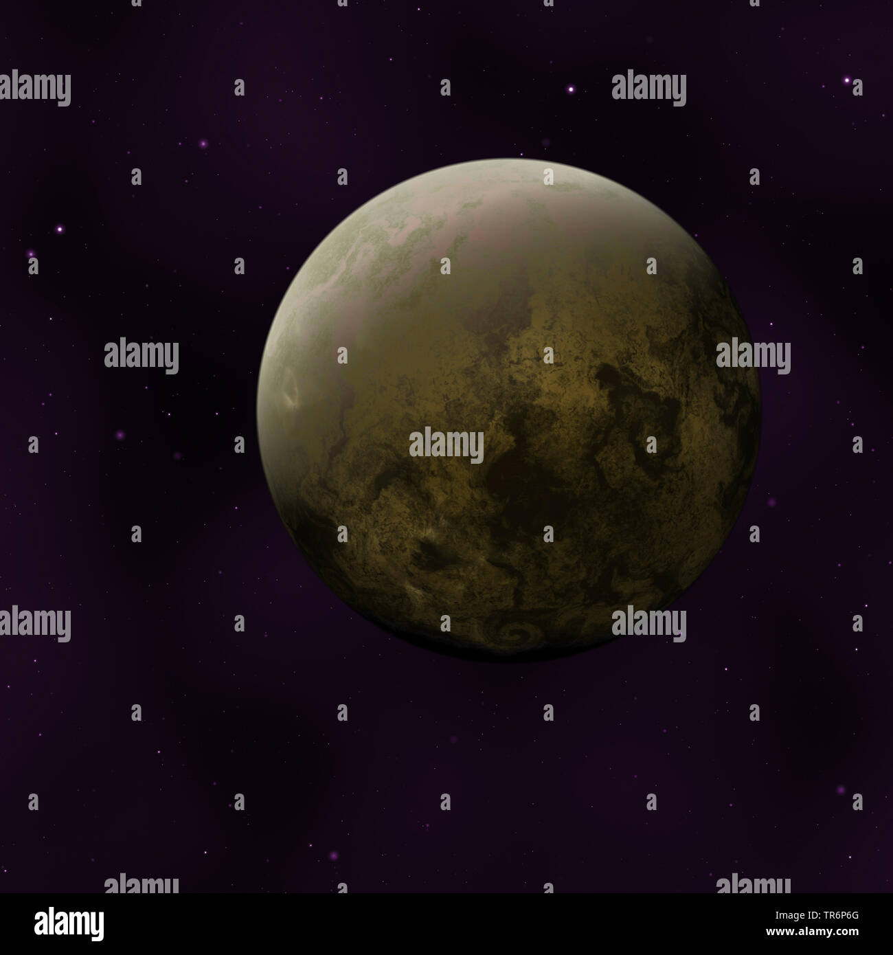 planet in deep space, virtual worlds, computer graphic Stock Photo - Alamy