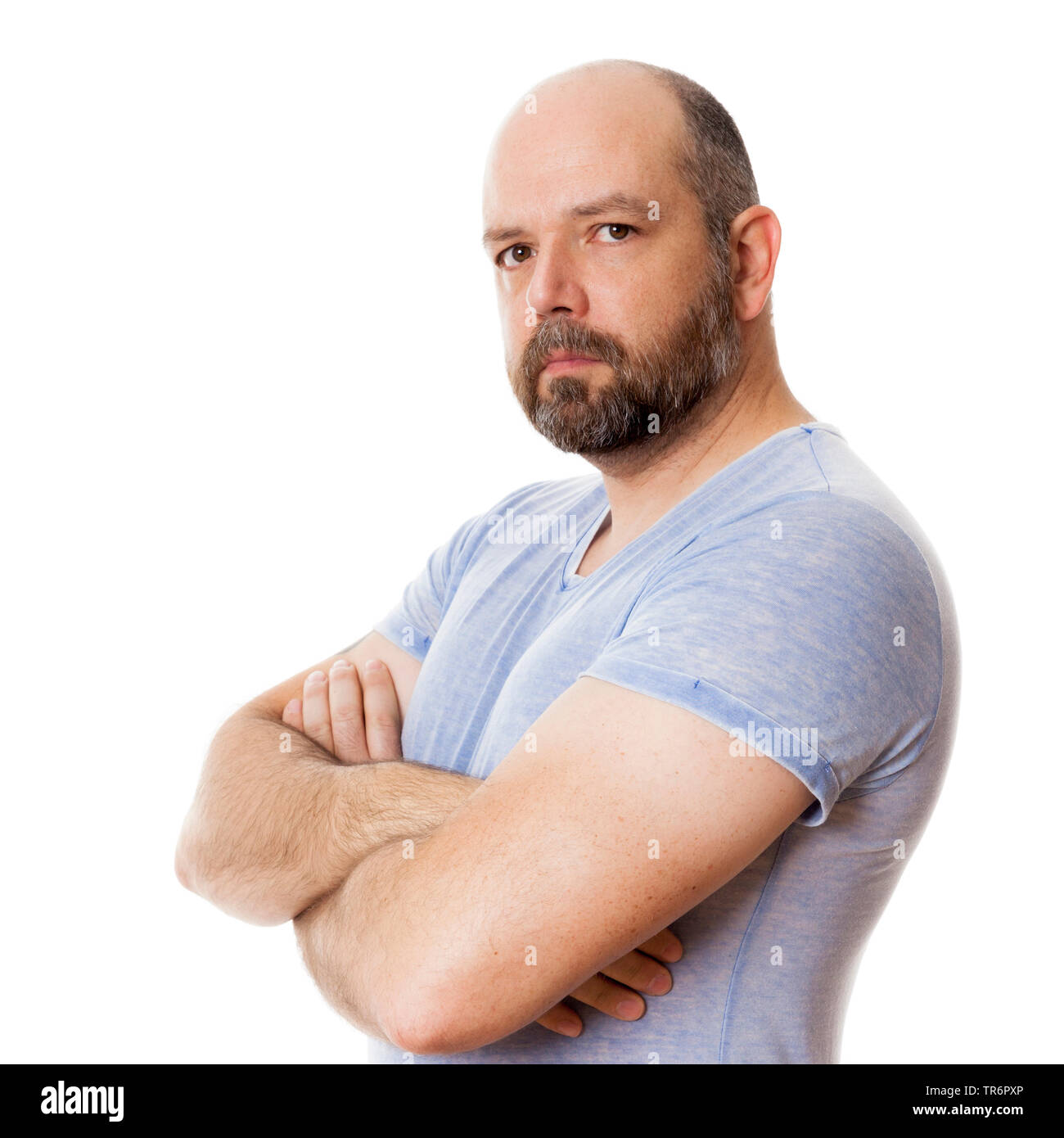 bearded man with crossed arms, Germany Stock Photo - Alamy