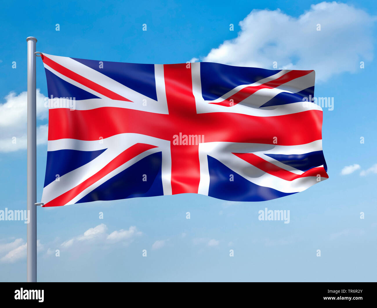 The Wind Blows The Flag High Resolution Stock Photography and Images ...