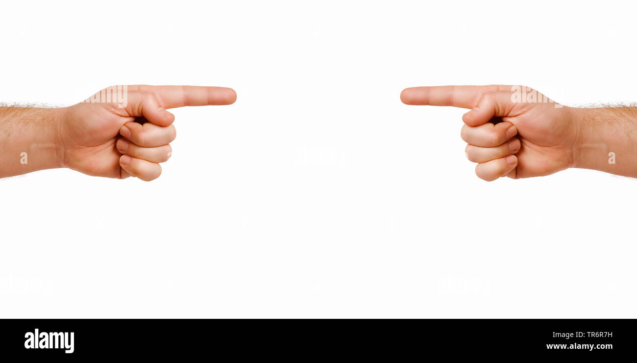 male hands pointing Stock Photo - Alamy