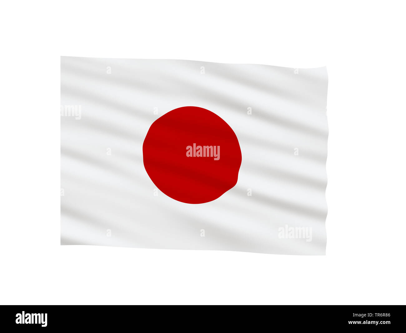 Japanese flag, computer graphik, Japan Stock Photo - Alamy