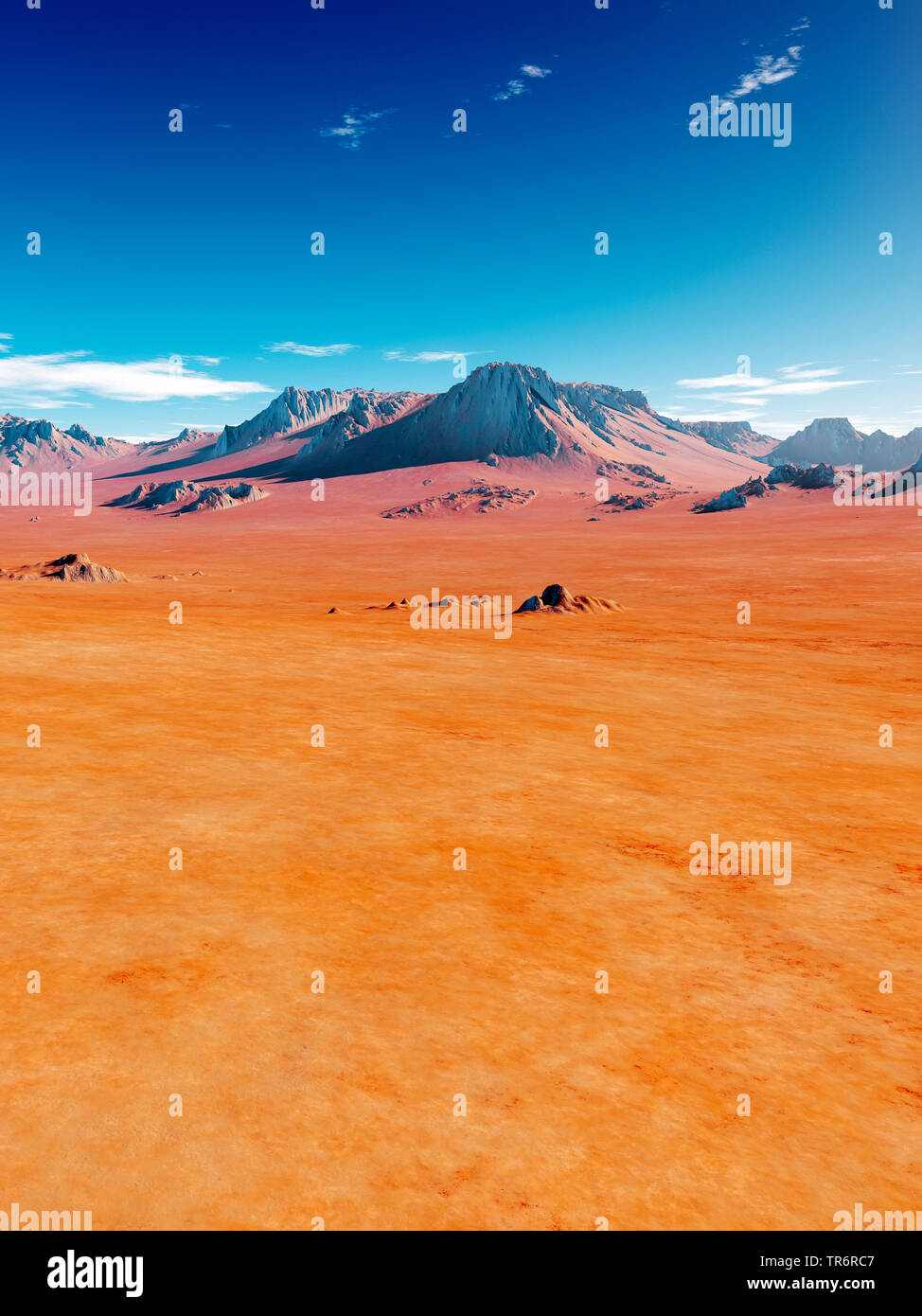 desert landscape, computer graphic Stock Photo - Alamy