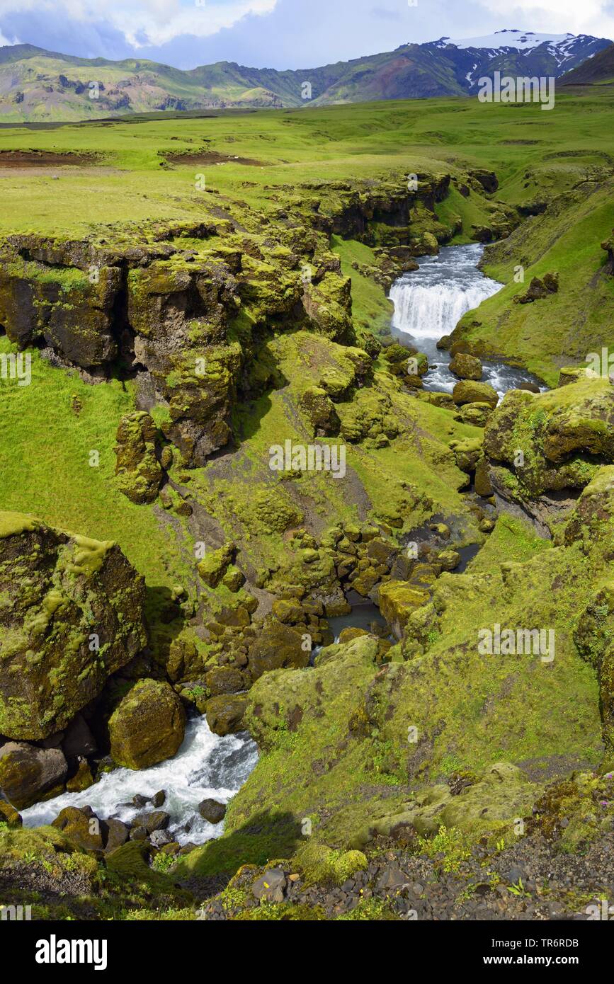 waterfall, river Skoga, Iceland Stock Photo - Alamy