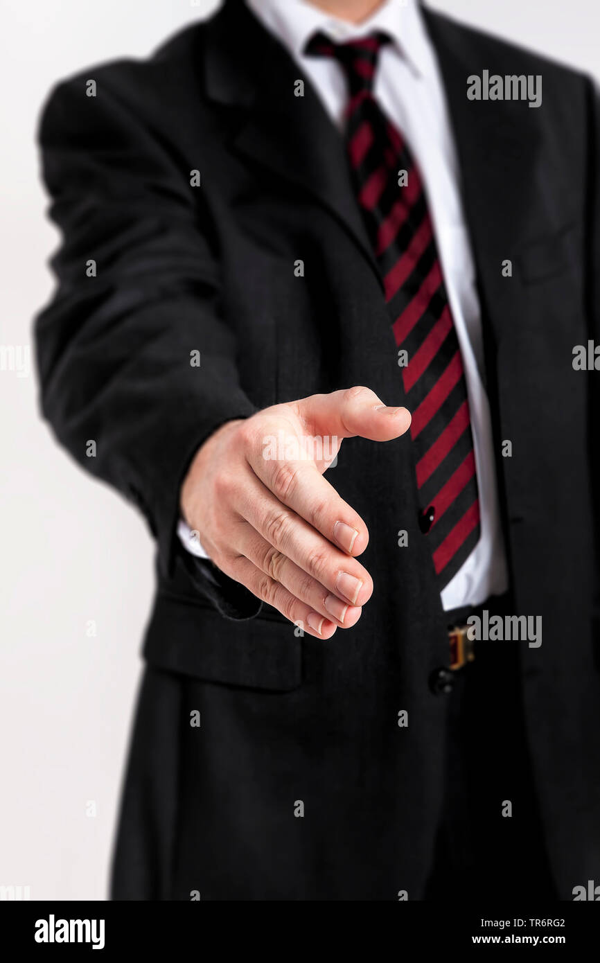business man greeting, Germany Stock Photo - Alamy