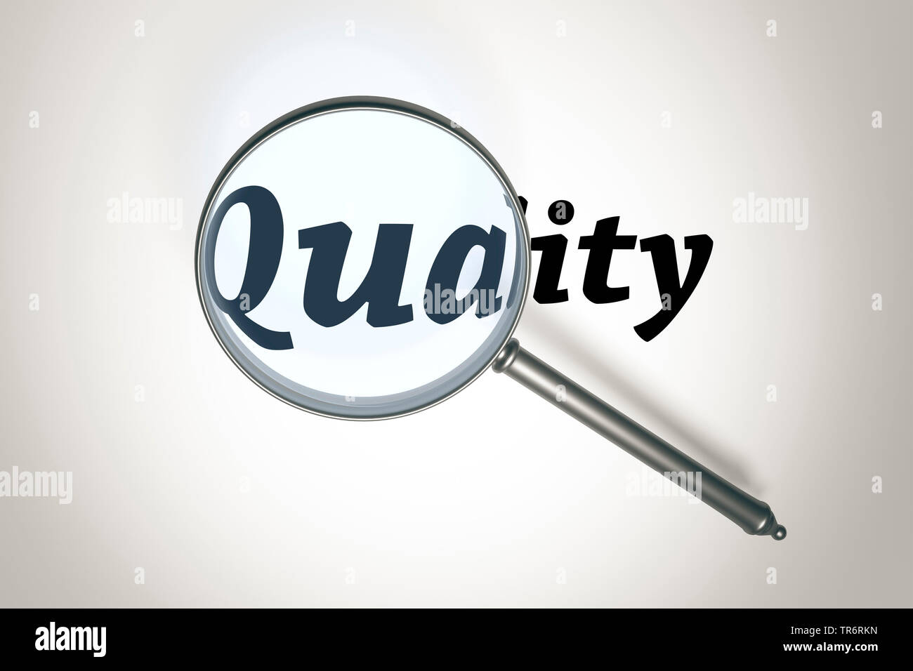 Quality management symbol words hi-res stock photography and images - Alamy