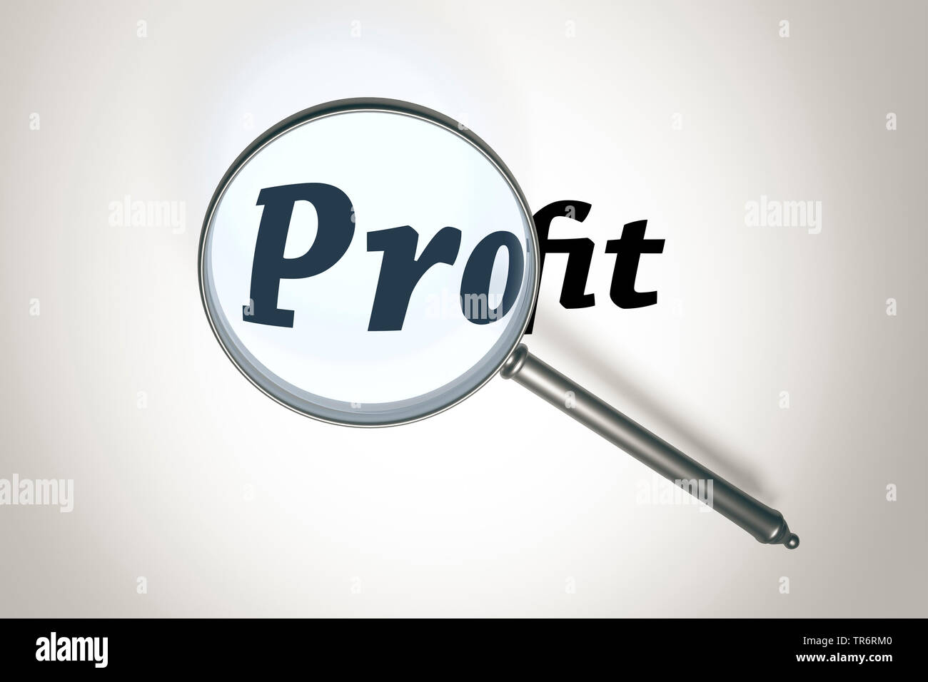 Magnifying glass money word hi-res stock photography and images - Alamy