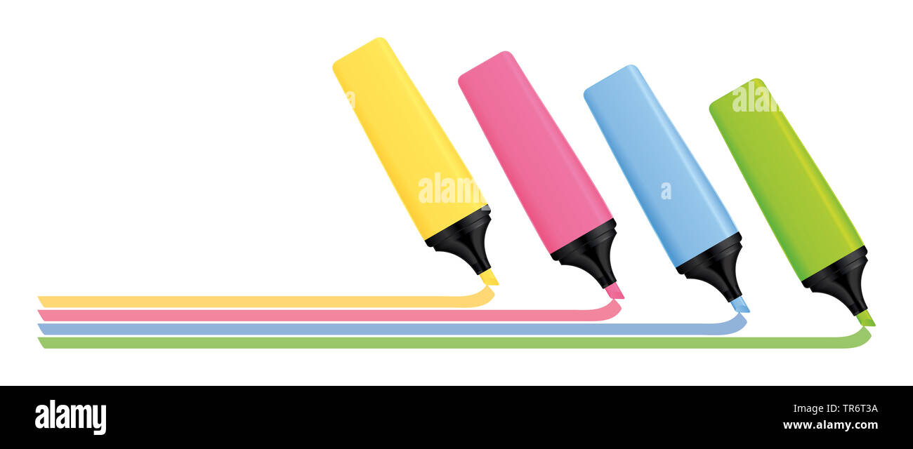 neon text marker Stock Photo - Alamy