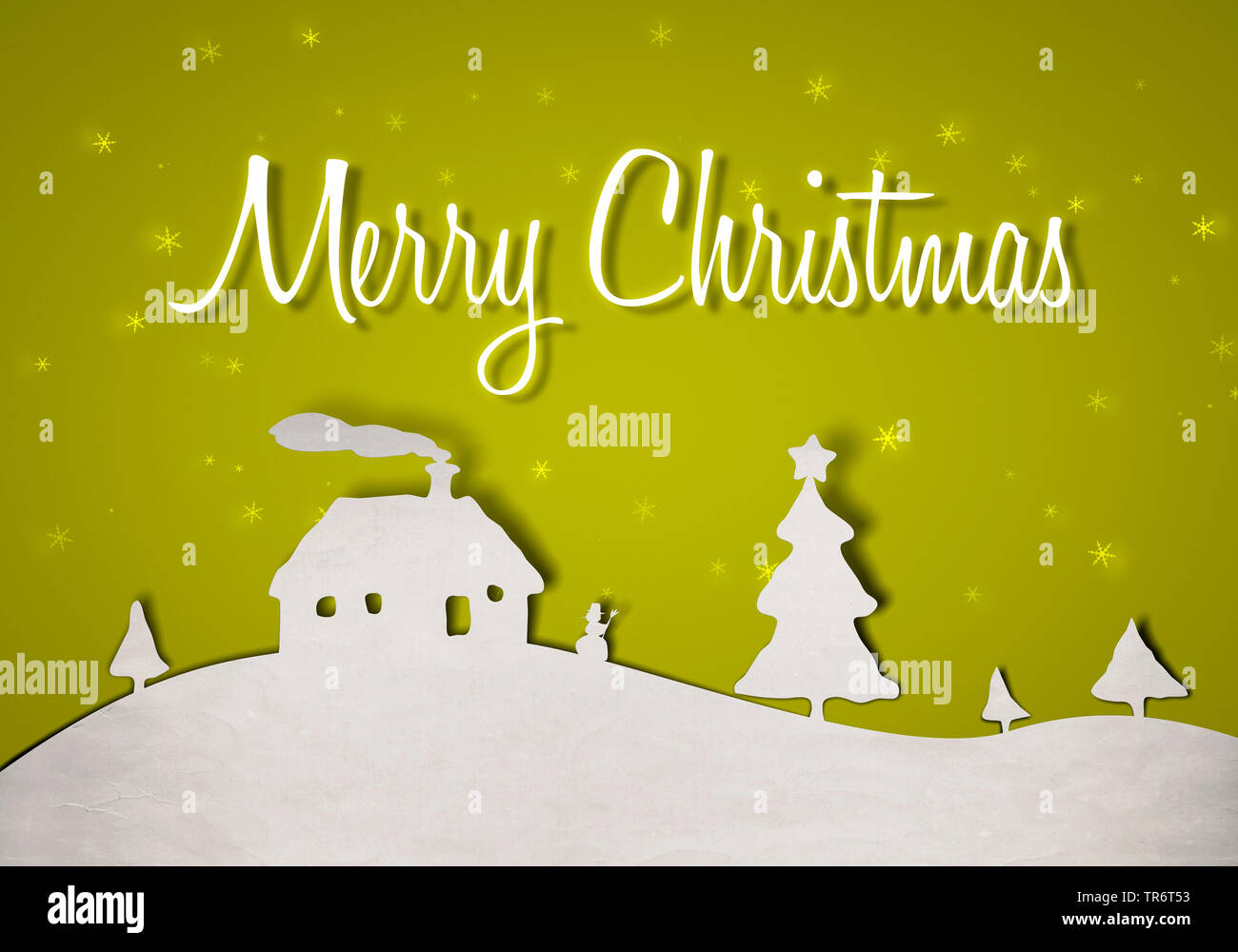 merry christmas card, computer graphik Stock Photo - Alamy
