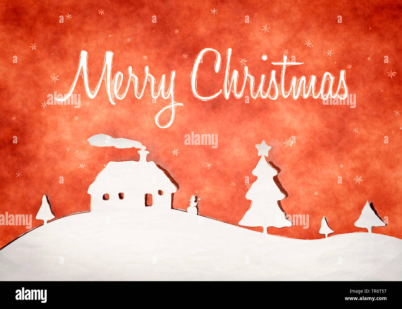 merry christmas card, computer graphik Stock Photo - Alamy