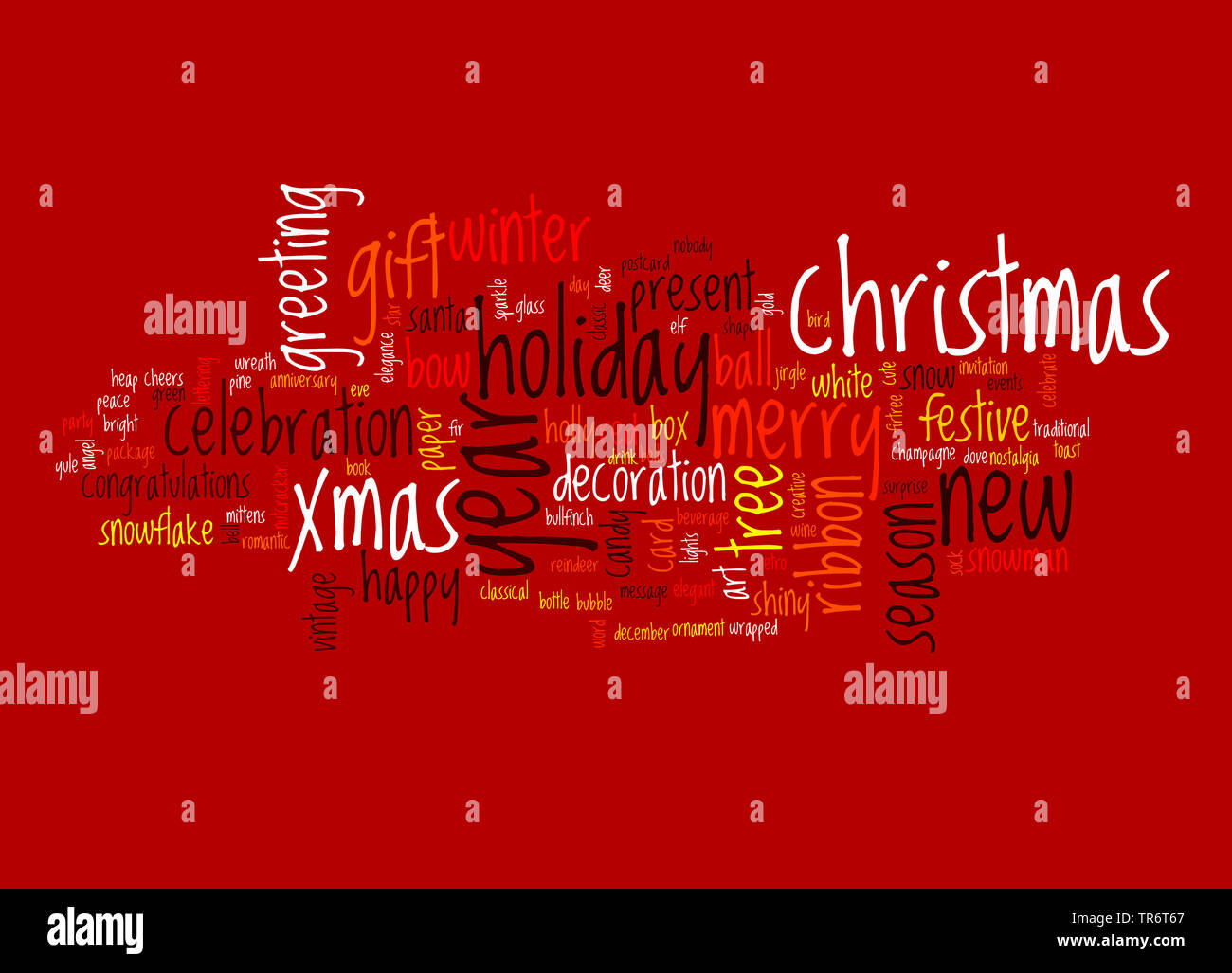 Christmas holidays word cloud on hi-res stock photography and images ...