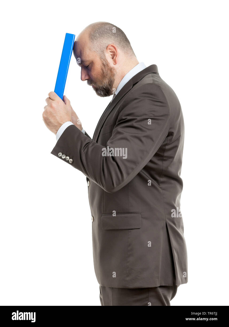 Person touching forehead hi-res stock photography and images - Alamy