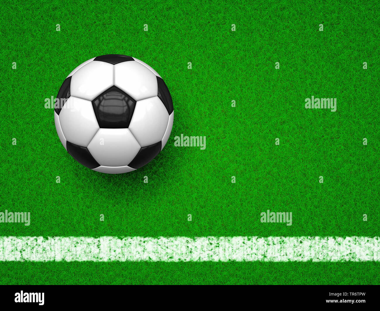football on green football field Stock Photo - Alamy