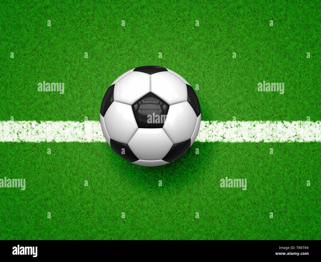 Football on green hi-res stock photography and images - Alamy