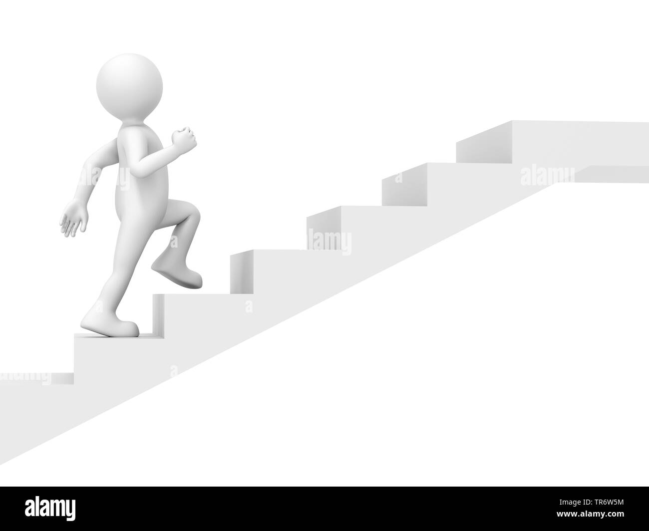 Human figures climb stairs hi-res stock photography and images - Alamy