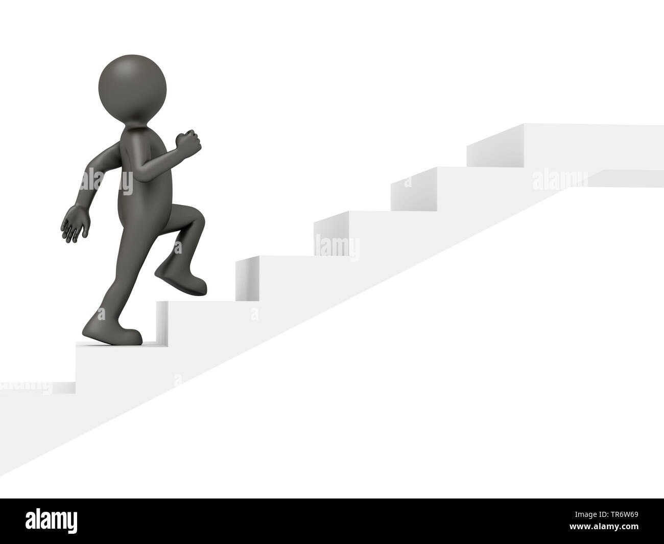 People ascending stairs Cut Out Stock Images & Pictures - Alamy