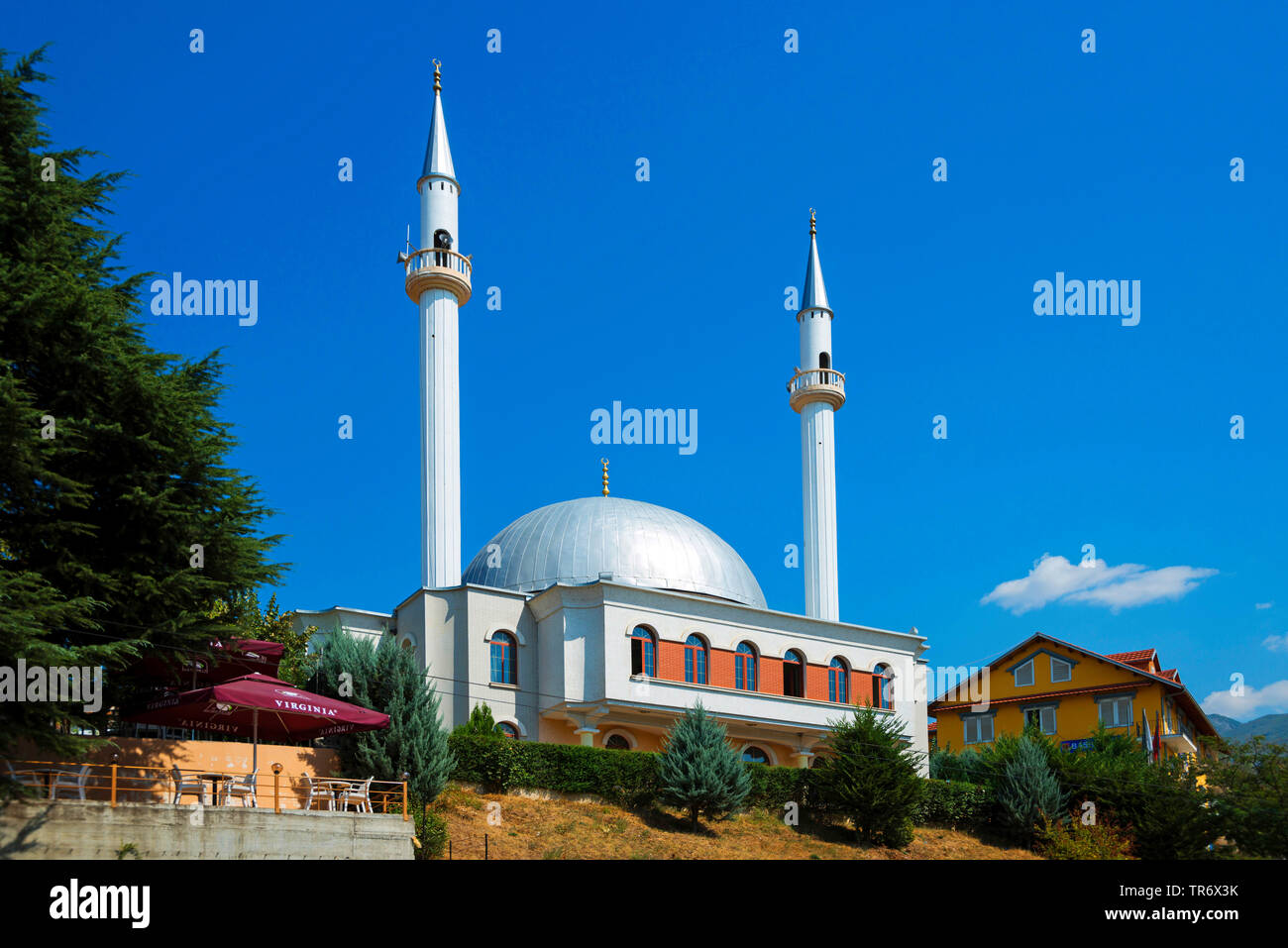 mosque, Albania, Peshkopia Stock Photo - Alamy