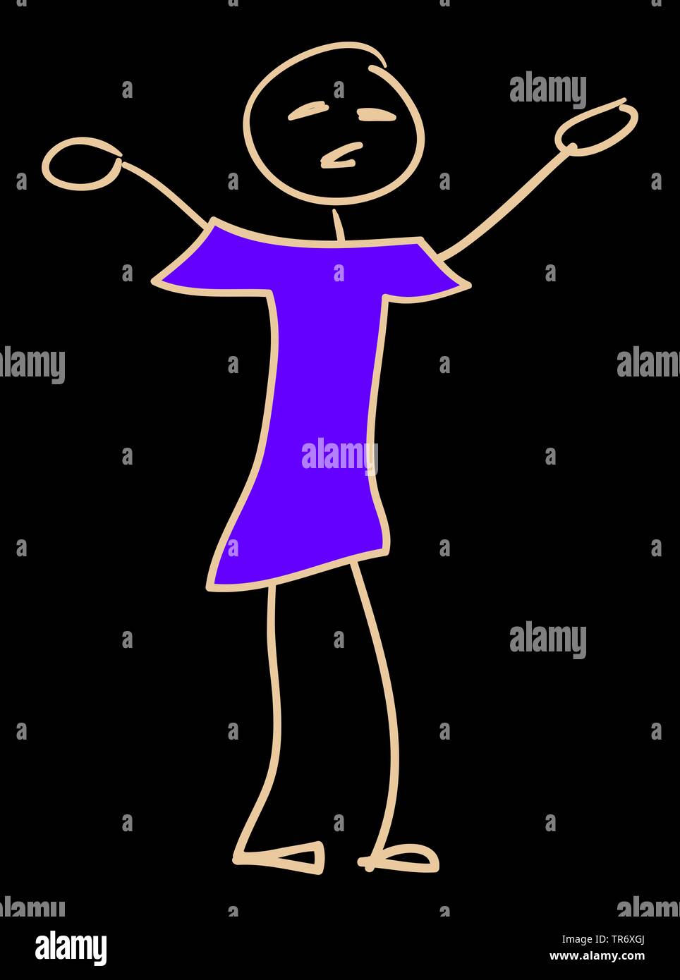 Matchstick person drawing hi-res stock photography and images - Alamy