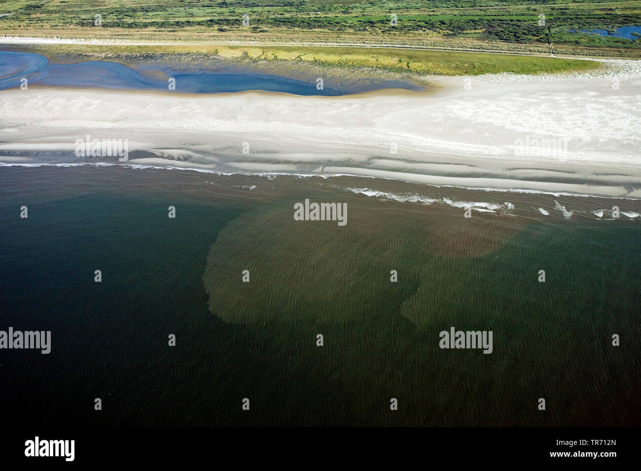 Aerial photo of Ameland, Netherlands, Ameland Stock Photo - Alamy